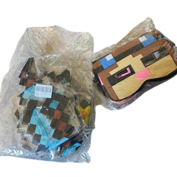 Costumes | Minecraft Party Masks With Inflatable Swords 23 Piece Set ...